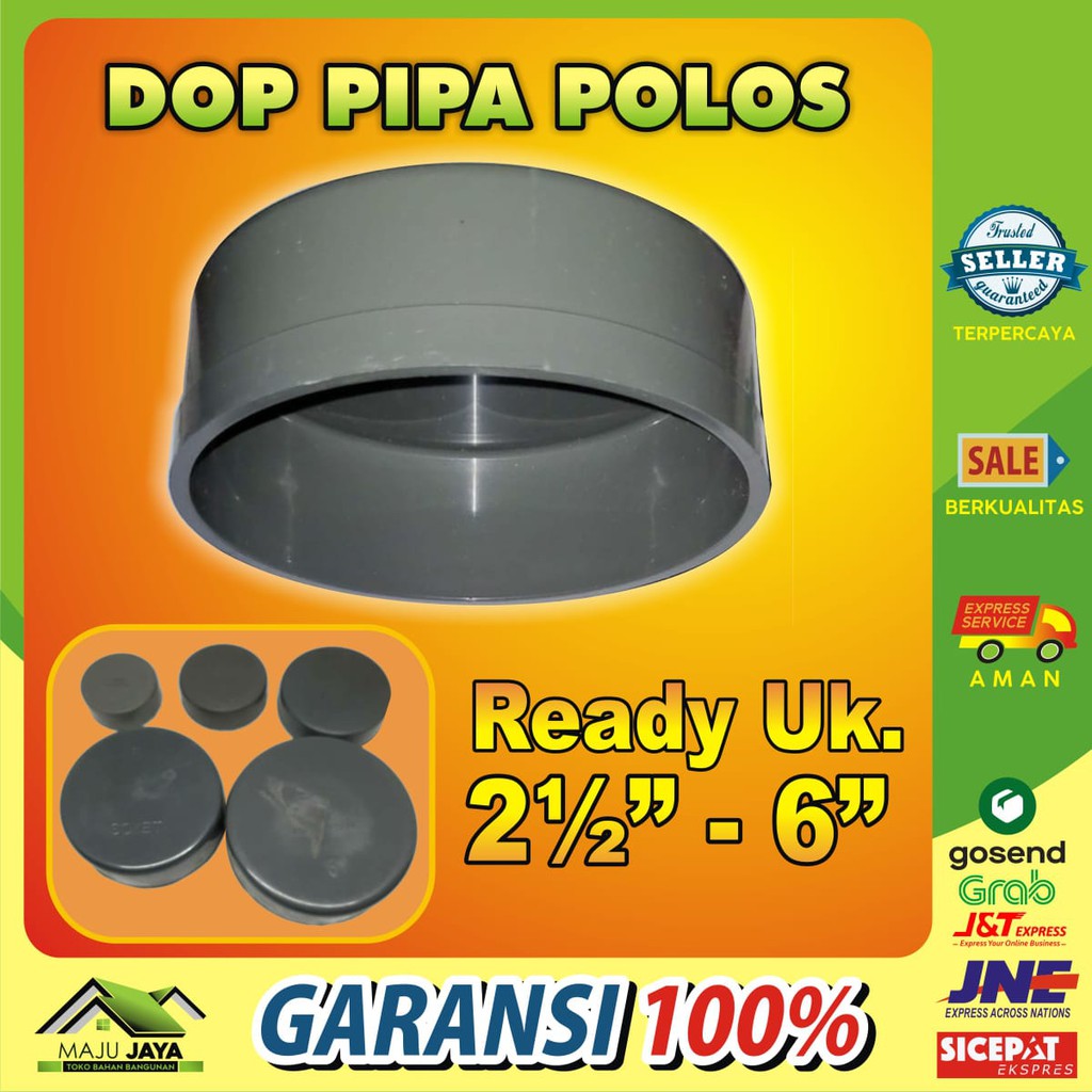 Jual Dop Pipa Polos Lokal Dop Tutup Paralon 2 1/2" sd 6" inch kualitas ...