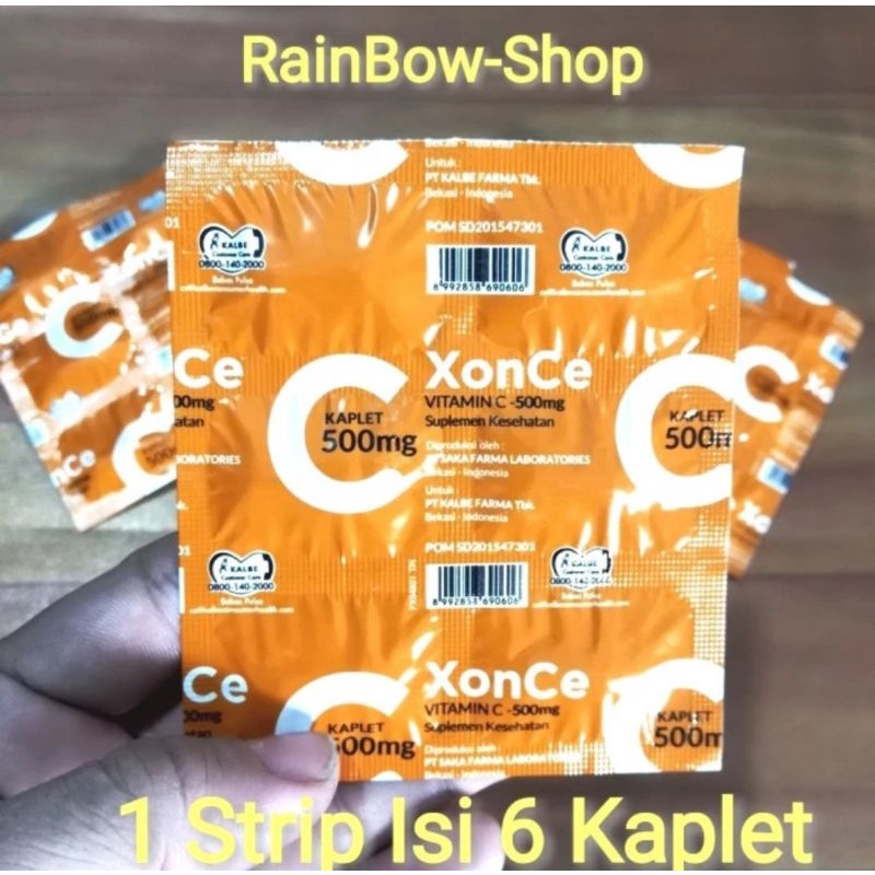 Jual Xonce Vitamin C-500mg - 1 Strip Isi 6 Kaplet. Menjaga Daya Tahan ...