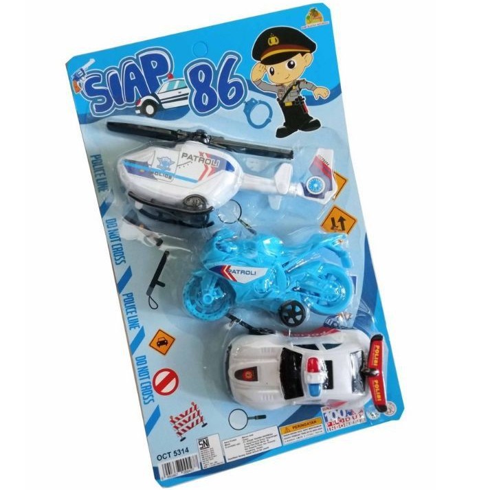 Jual Mobil polisi siap 86 isi 3pcs ( 5314 ) | Shopee Indonesia