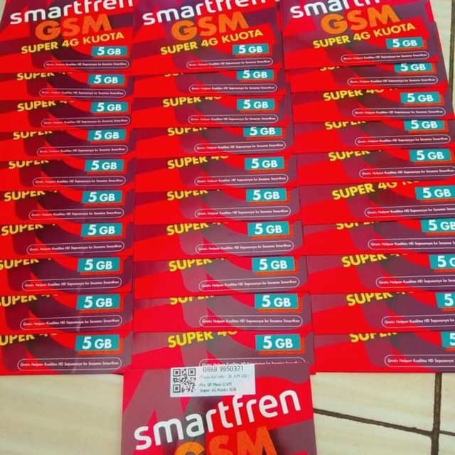 Jual Perdana smartfren 5Gb masa aktif kuota 1 bulan kartu 2 bulan ...