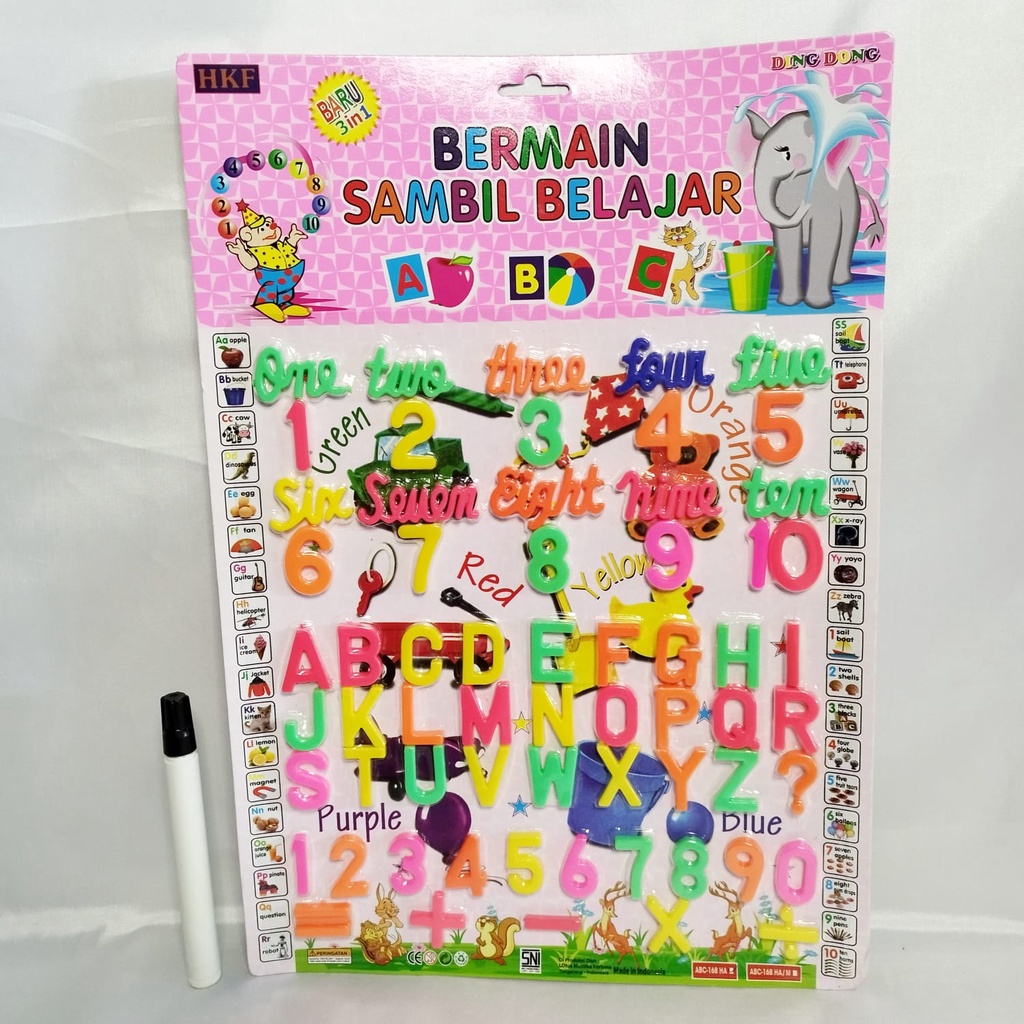 Jual Mainan Belajar Huruf Dan Angka / Number Alphabet Toys | Shopee ...