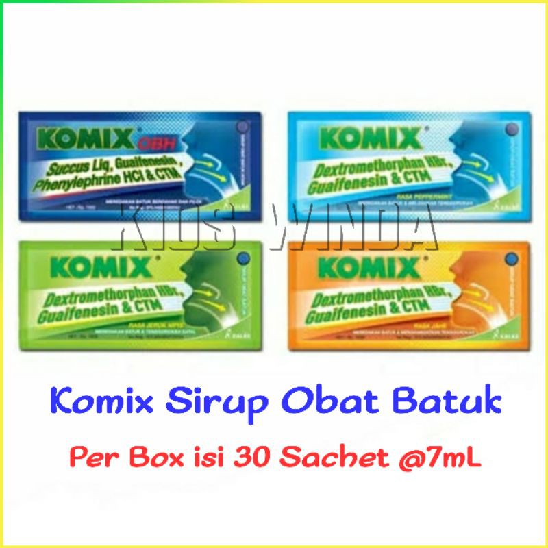 Jual Komix Sirup Obat Batuk Dewasa 1 Box isi 30 Sachet @7mL | Shopee ...