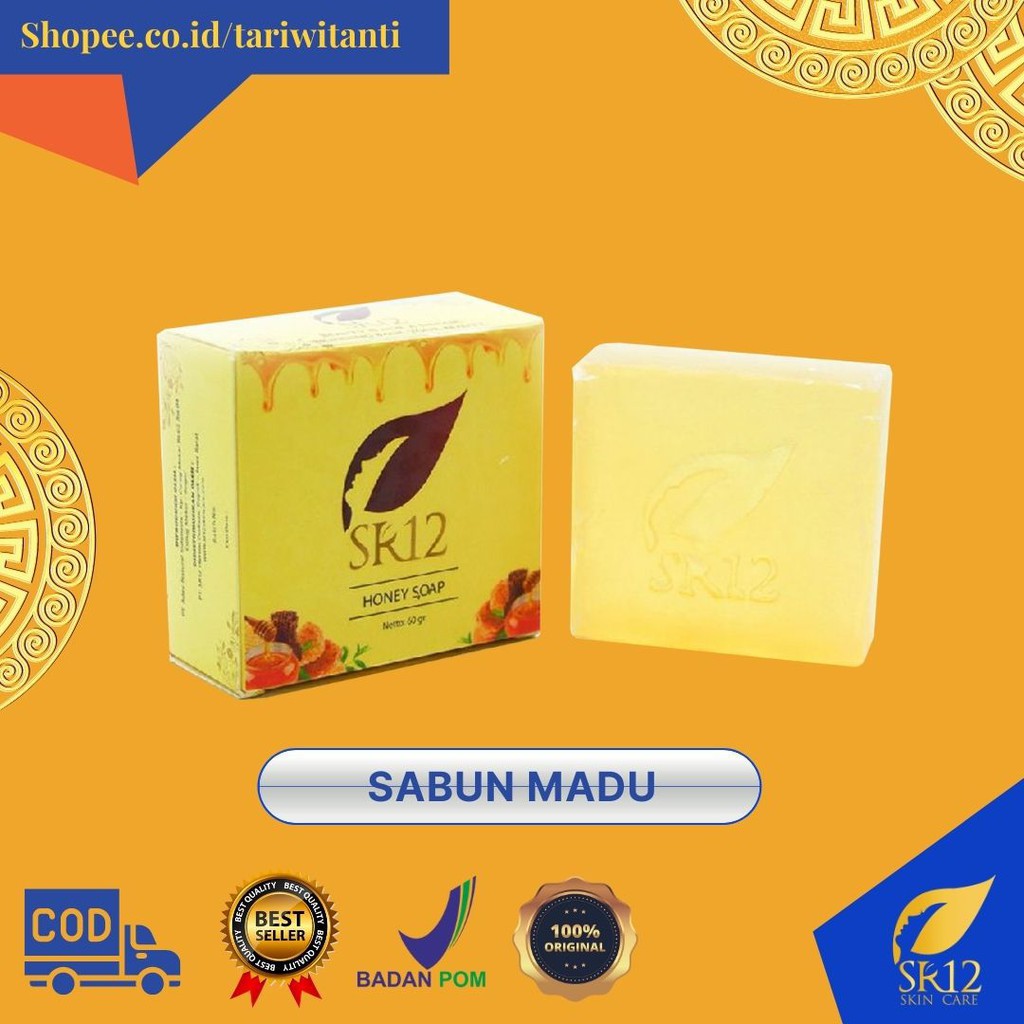 SABUN MADU SR12/HONEY SOAP HERBAL/SABUN UNTUK KULIT KERING BPOM ...