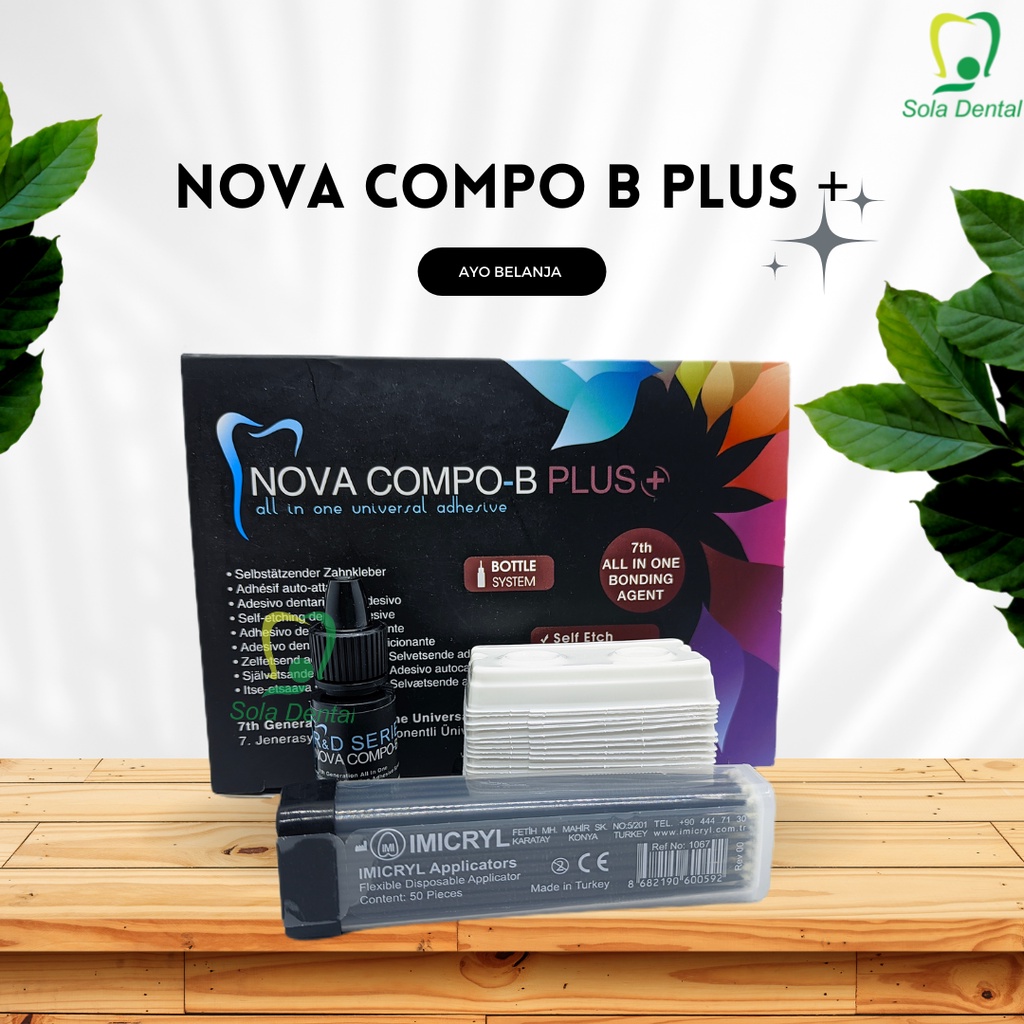 Jual NOVA COMPO-B PLUS / NOVA COMPO B IMICRYL/ BONDING GENERASI 7 UNIVERSAL / SINGLE STEP ...