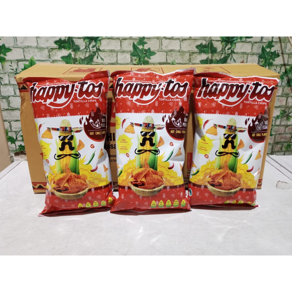 Jual Happy Tos Tortilla Chips Hot Chili 140gr | Shopee Indonesia