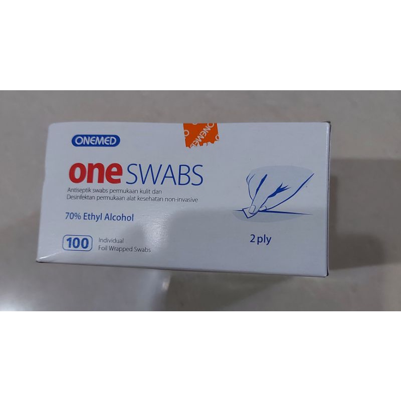 Alkohol Swab Onemed One Swabs 1 box isi 100 | Shopee Indonesia