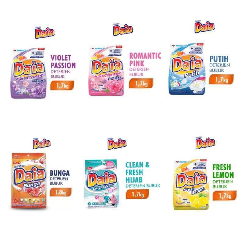 Jual daia detergent bubuk 1,7 kg | Shopee Indonesia