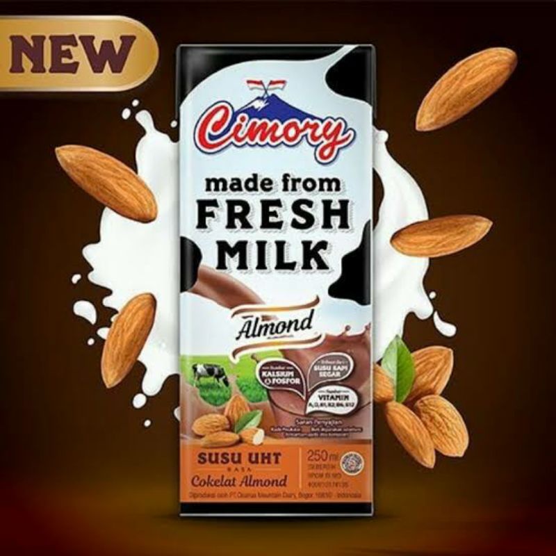 Jual Cimory UHT Fresh Milk 250ml Almond / Choco Malt | Shopee Indonesia