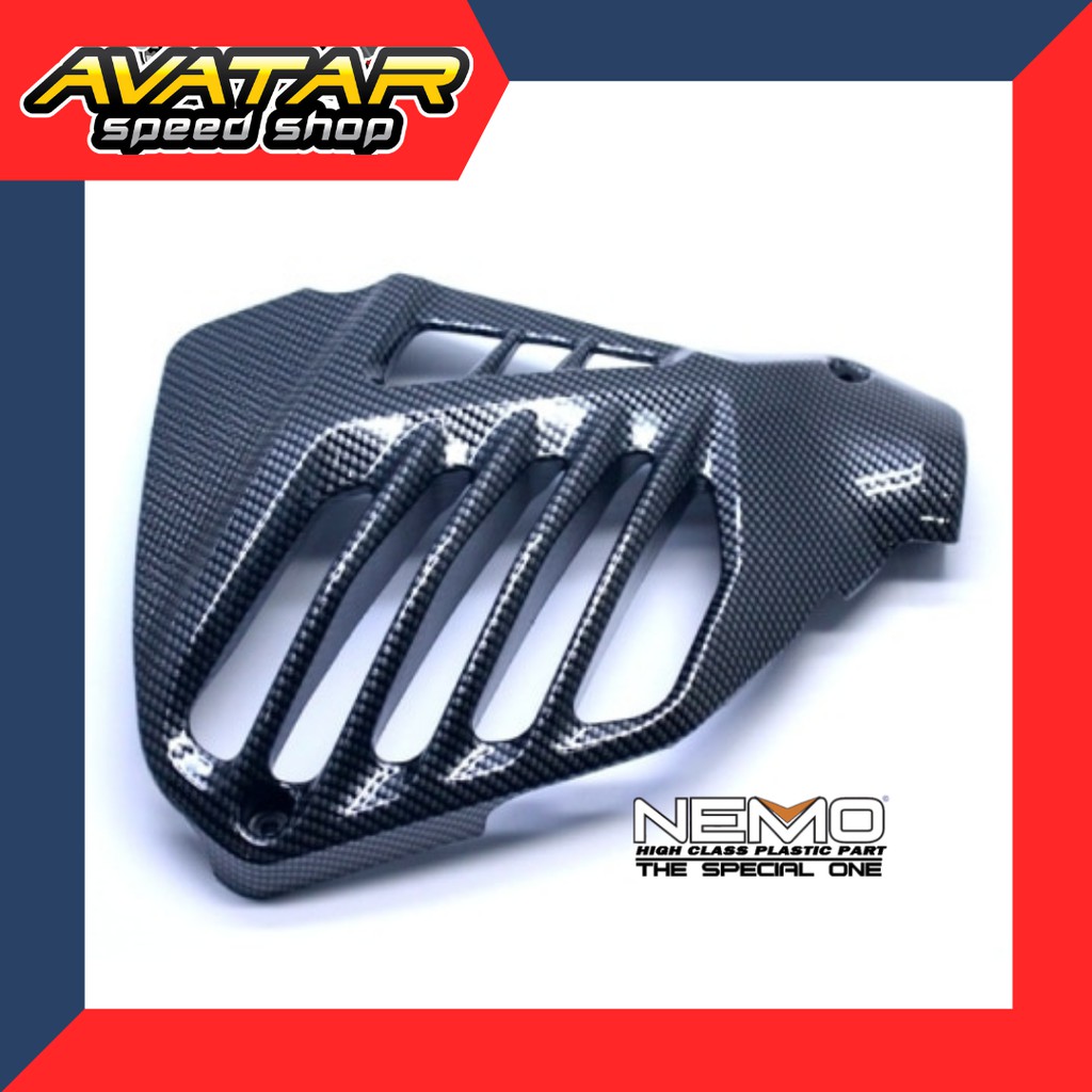 Jual TUTUP RADIATOR NMAX BLACK CARBON NEMO | Shopee Indonesia