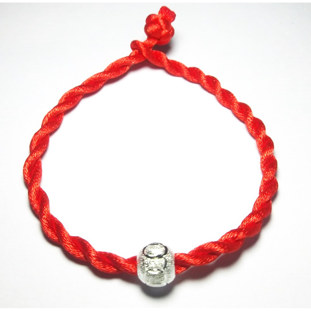 Jual Gelang Unisex Tali Merah Logam Bead | Shopee Indonesia