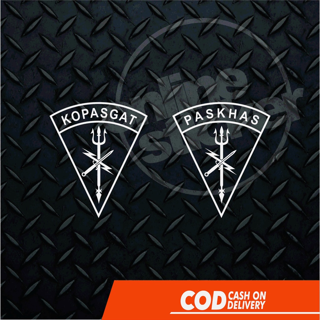 Jual Sticker logo Paskhas & Kopasgat cutting menyala untuk mobil kaca ...
