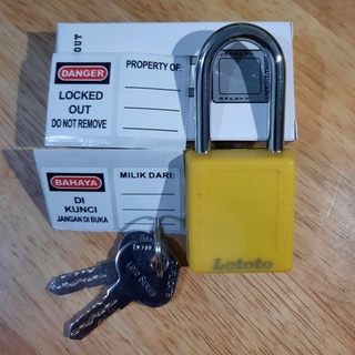 Jual LOTOTO L410 Kuning, Gembok Safety Loto Padlock Safety Lockout ...