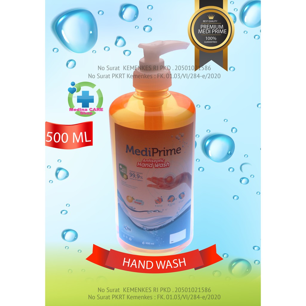 Jual MediPrime Antiseptic Hand Wash Sabun Cuci Tangan Murah bebas virus ...