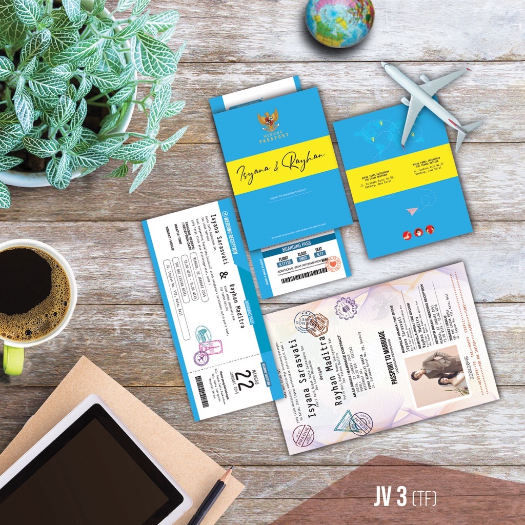 Jual WEDDING PASSPORT (JV 03 TF) Blanko Undangan | Undangan Murah ...