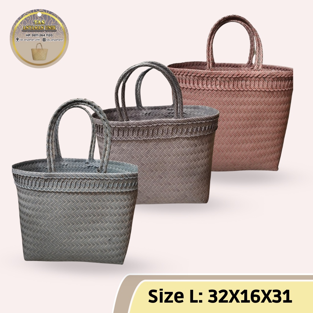 Jual Tas Lurik Magelangan Size L / Tas Lurik Besar/ Tas Lurik Polos ...