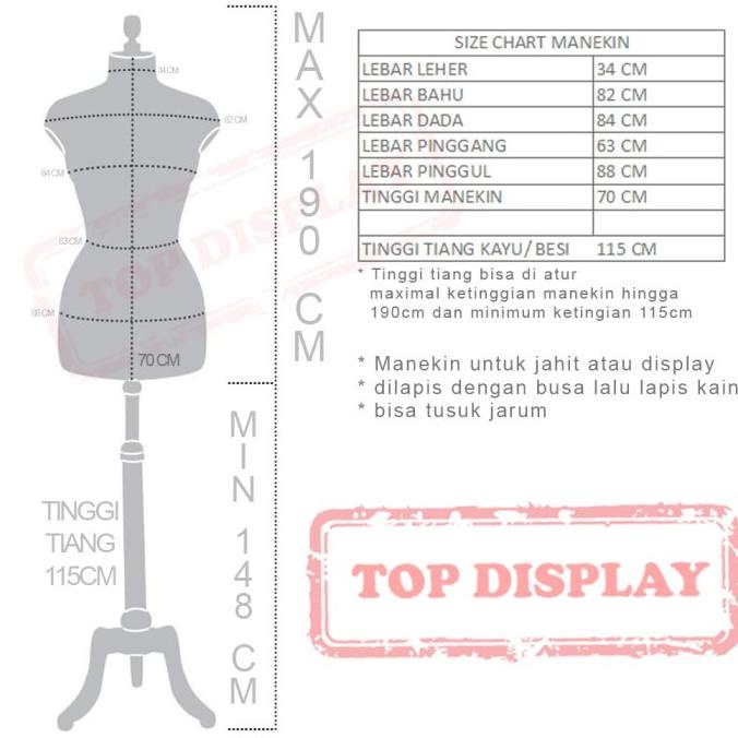 Jual Manekin Kain Hitam + Kaki Besi | Manekin Jahit | Patung Baju ...