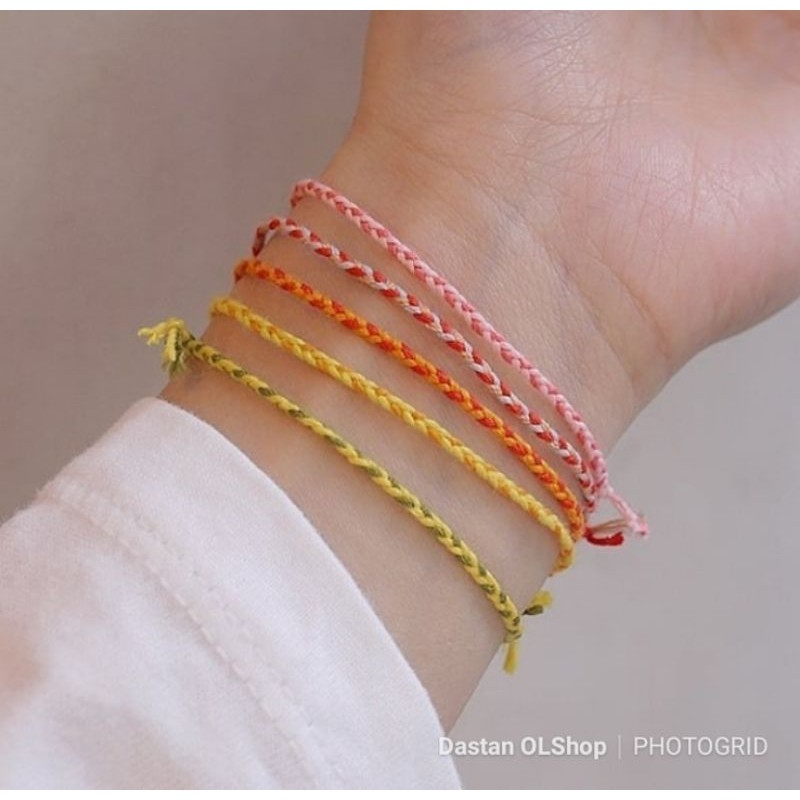 Jual Gelang Tali Korea Murah/Gelang Tali Kepang | Shopee Indonesia