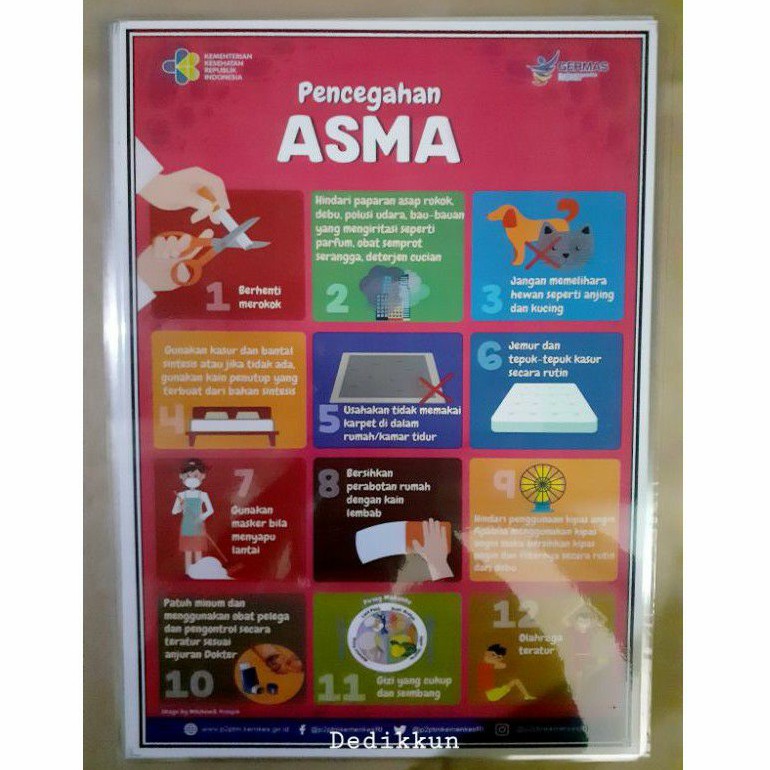 Jual (104) POSTER PENCEGAHAN ASMA | Shopee Indonesia
