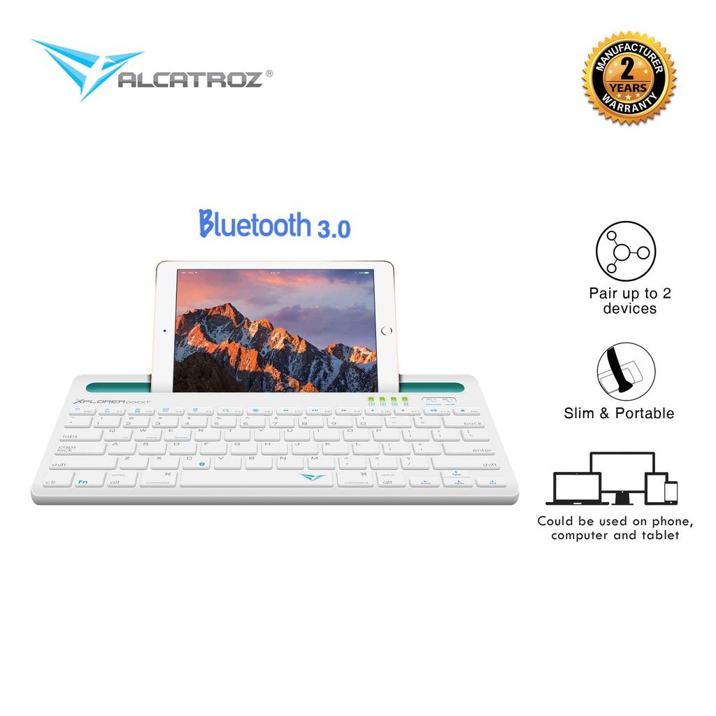Alcatroz Wireless Keyboard Xplorer Dock 1 BT [ 2 Tahun Garansi Resmi ...