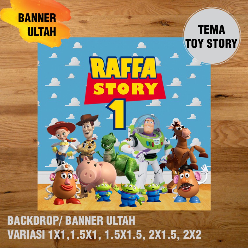 Jual TOY STORY BANNER/ BACKDROP/ SPANDUK ULANG TAHUN UL-TAH | Shopee ...