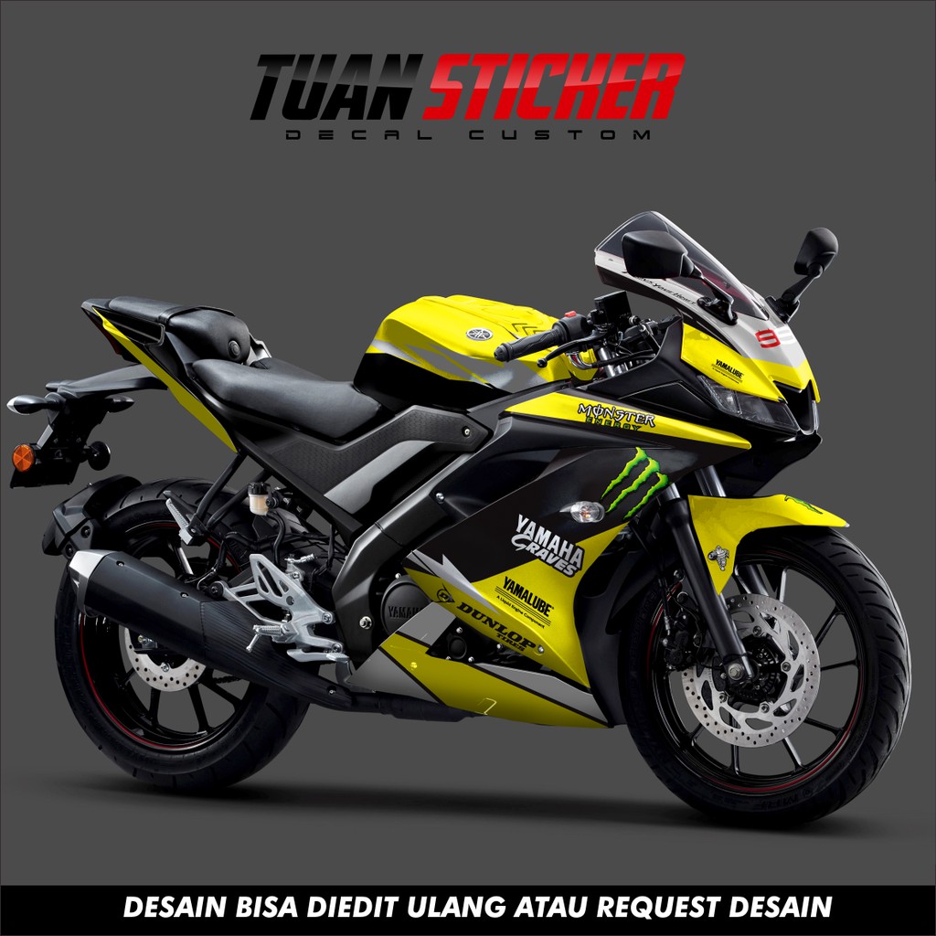 Jual Sticker Striping Decal Yamaha R15 V3, Sticker Decal R15 V3 ...