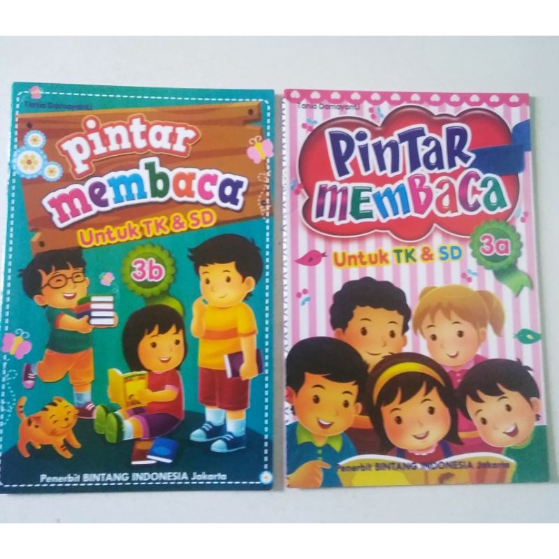 Jual Buku pintar membaca 3a dan 3b untuk anak tk dan sD | Shopee Indonesia