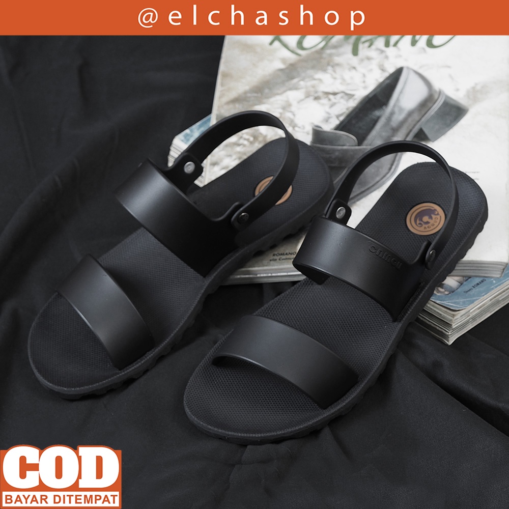 Jual SENDAL SLIDE CAMOU PRIA MODEL TALI BELAKANG TERBARU DANTE EBONY ...