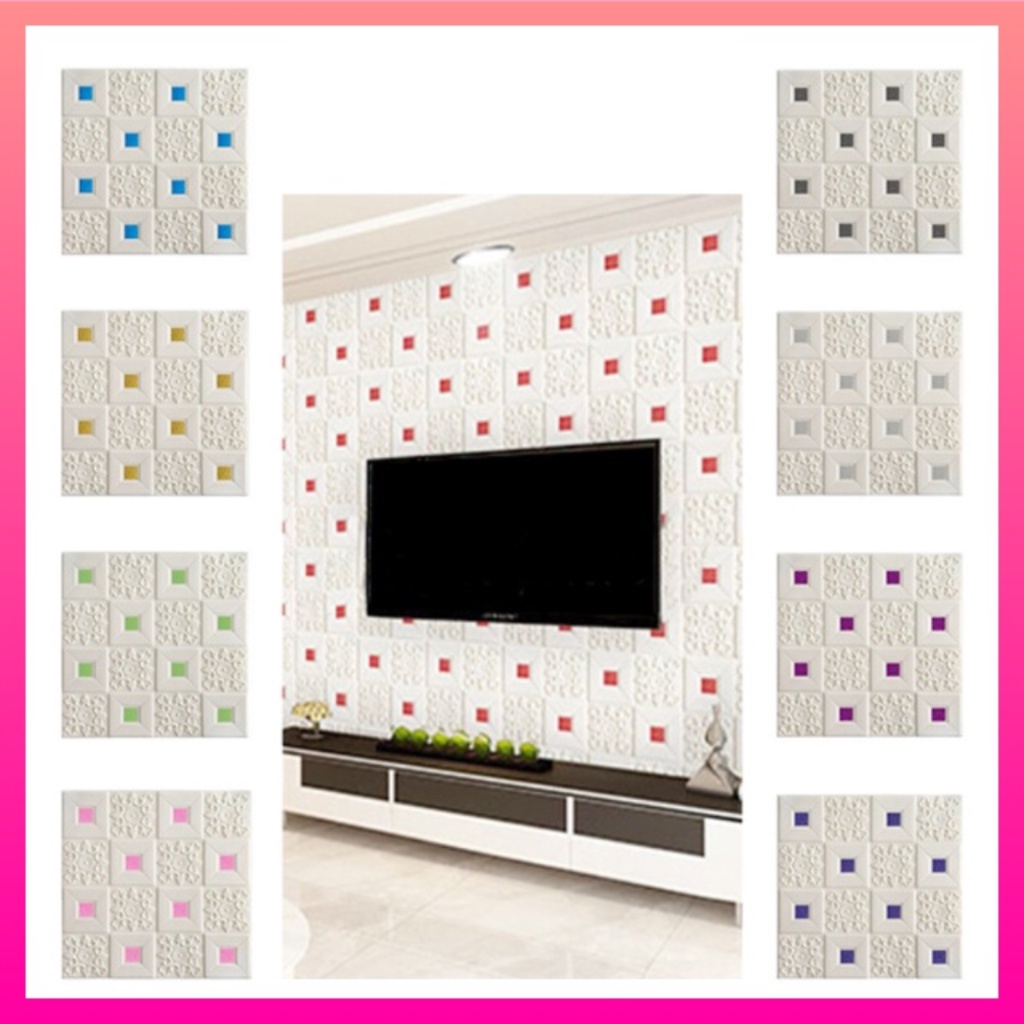 Jual Wallpaper Foam Batik Kubik Walpapper Dinding Ruang Tamu Kamar ...