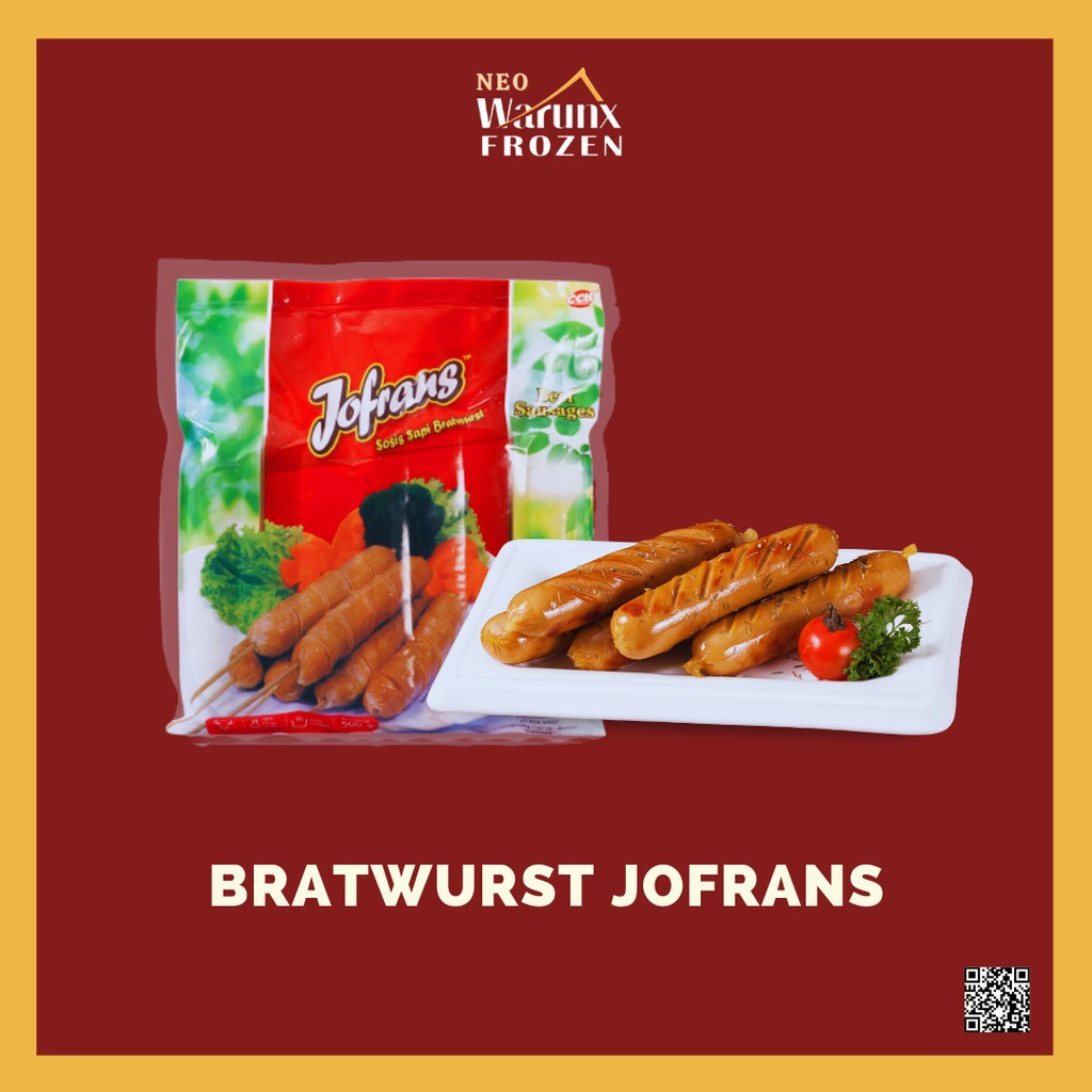Jual Jofrans Sosis Sapi Bratwrust , Berat : 500g [HALAL] | Shopee Indonesia