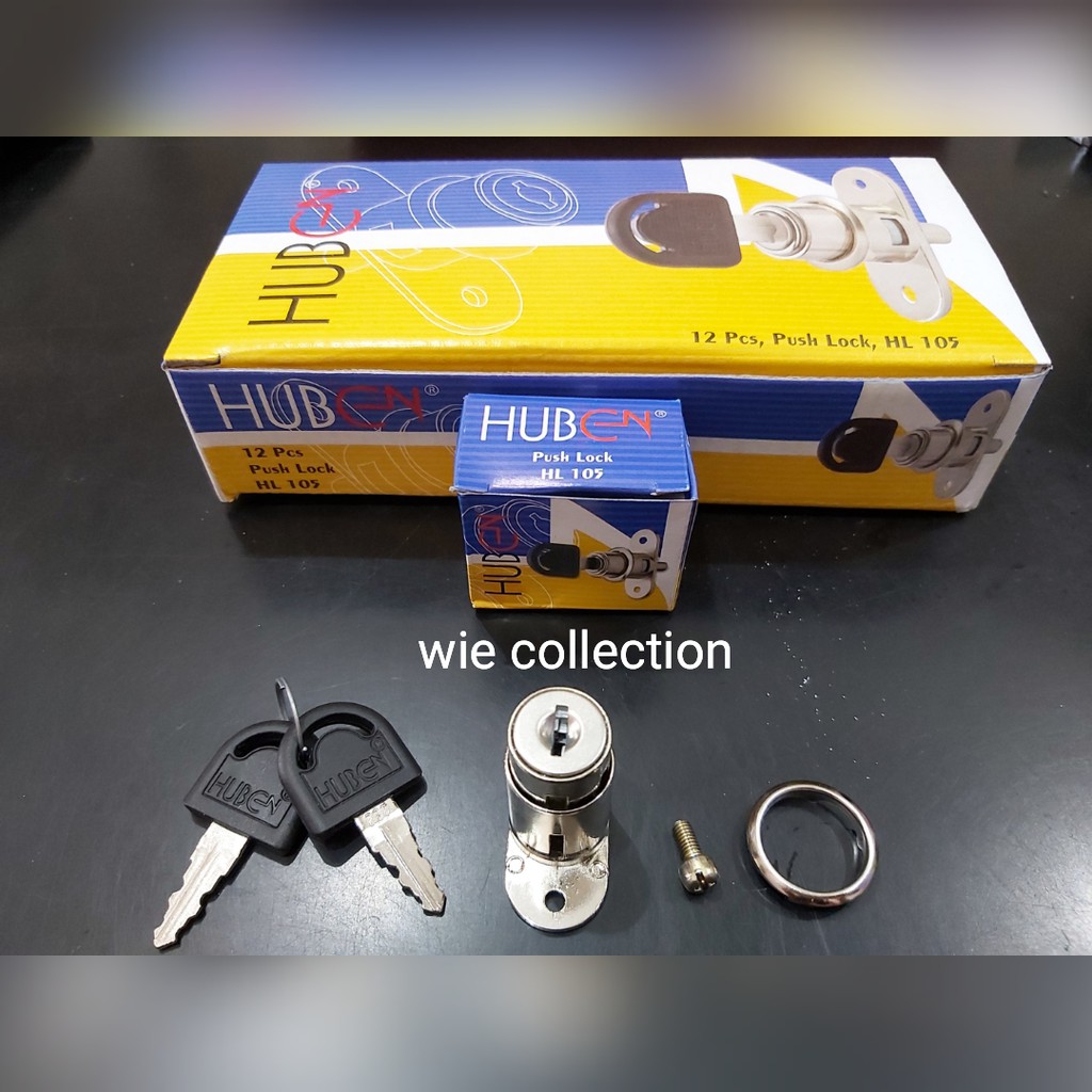 Jual KUNCI LACI PUSH LOCK HUBEN / KUNCI TEKAN HUBEN / KUNCI TUSUK HUBEN ...