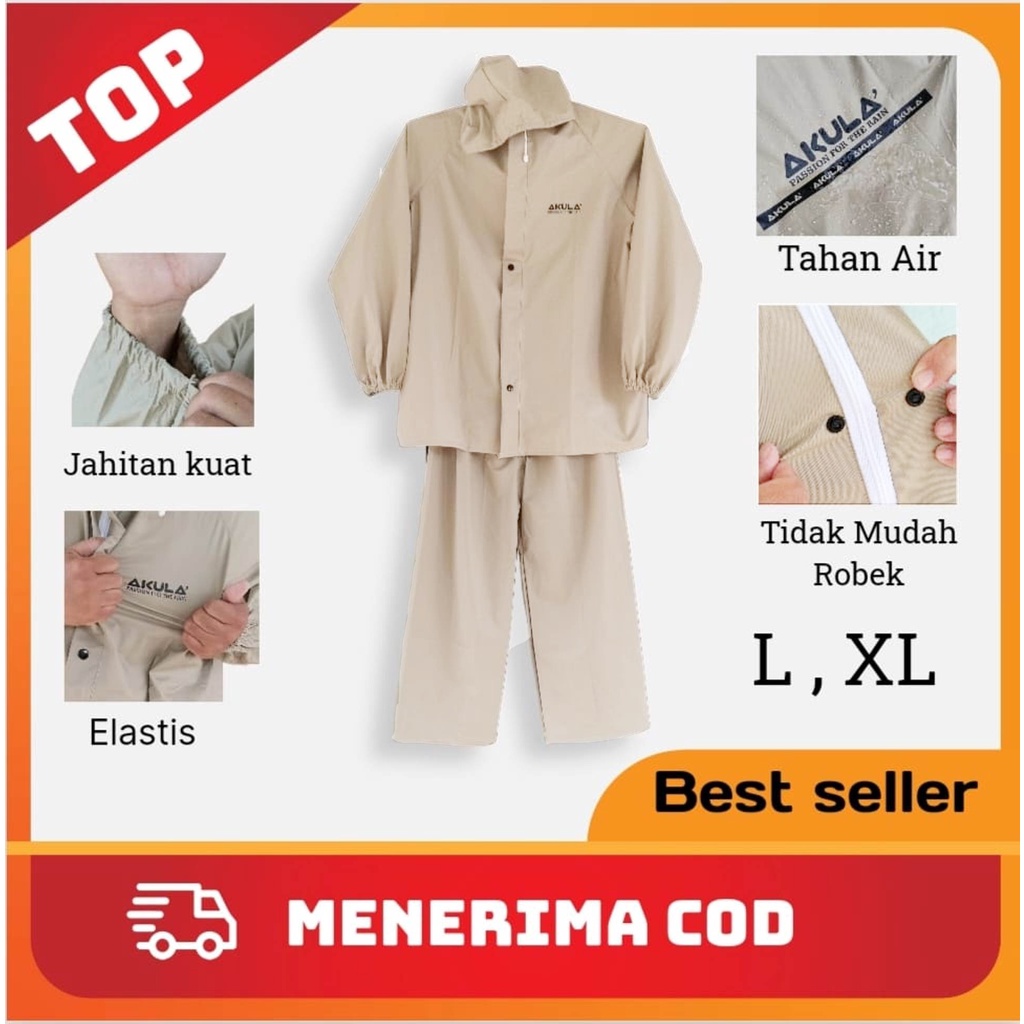 Jual Jas Hujan Mantel Hujan Pria Wanita Kualitas Premium Mantol Awet ...