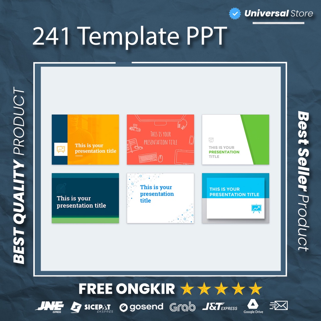 Jual Koleksi 241 Template Power Point Slide PPT Premium Business ...