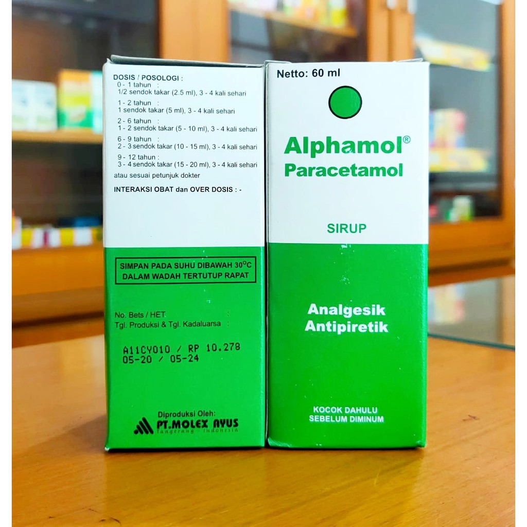 Jual Alphamol Paracetamol Syrup 60 ml | Shopee Indonesia