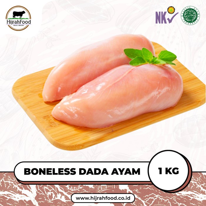 Jual Dada Ayam Boneless Tanpa Tulang & Kulit | Fillet Chicken Breast ...