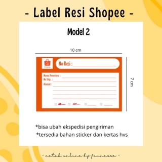 Jual [50 pcs] Label pengiriman Shopee | Label shopee | Sticker Resi ...