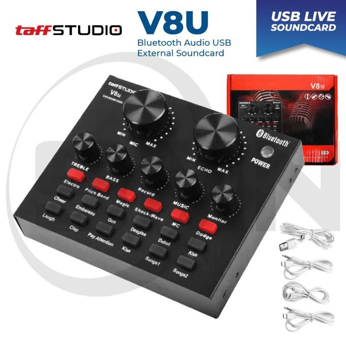 Jual LIVE MIXER TAFFWARE V8 HIFI ASMR AUDIO USB EXTERNAL SOUNDCARD MIC ...