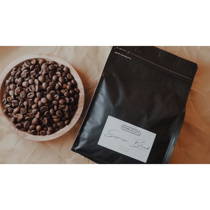 Jual Kopi Biji Espresso blend 1kg dan 500gr - 70% Robusta / 30% Arabika ...