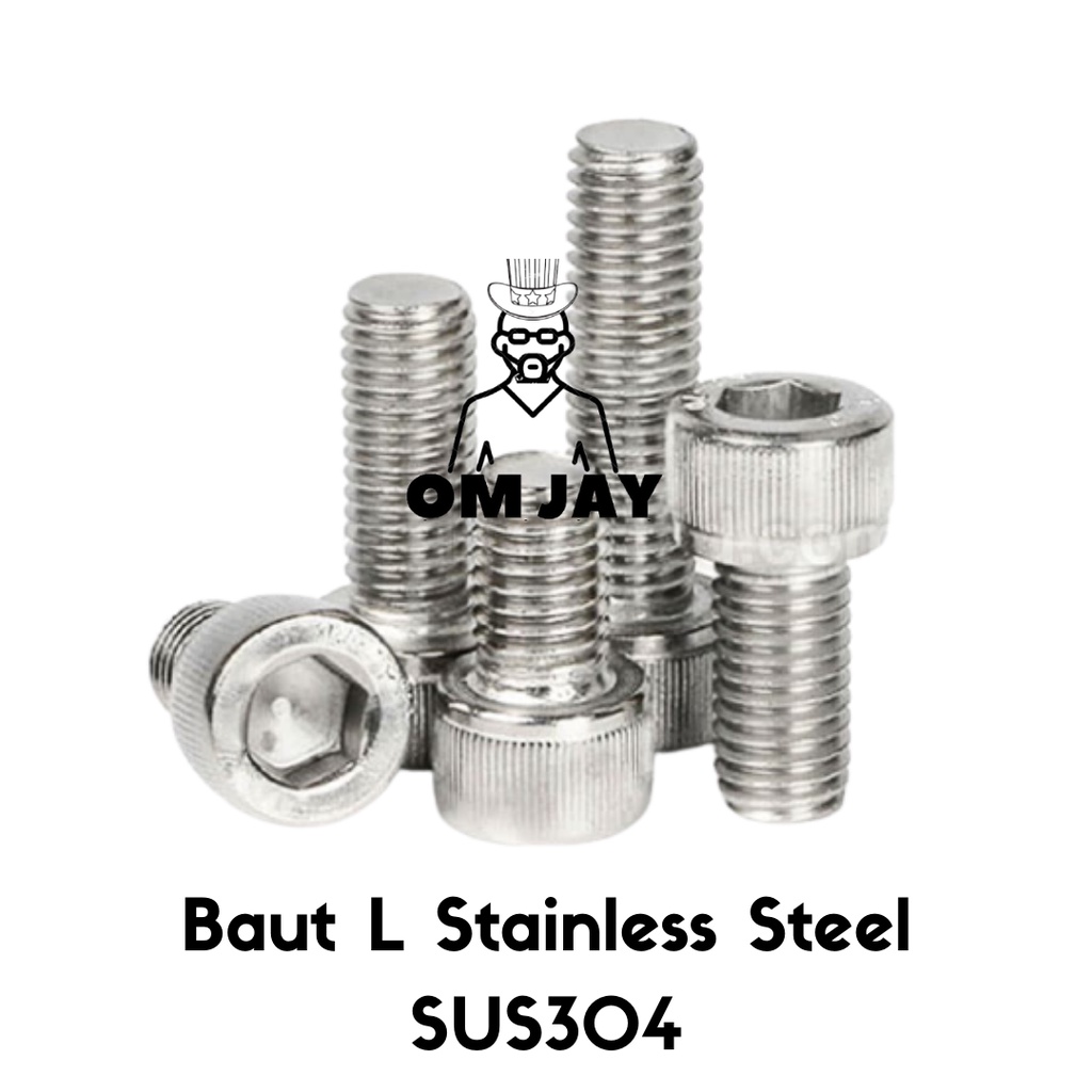 Jual Baut L Stainless SUS 304 M8 x 25mm | Shopee Indonesia