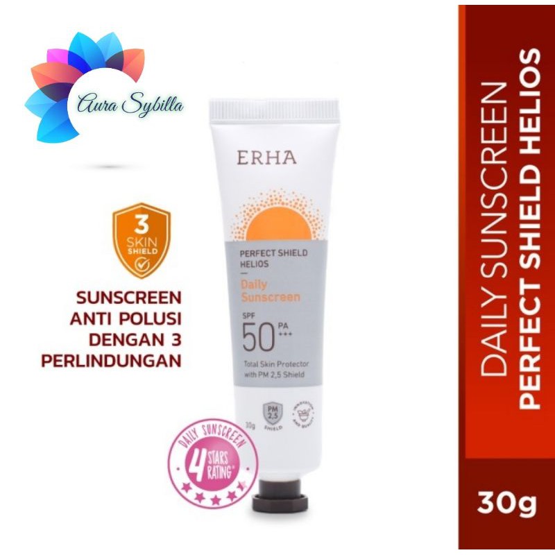Jual ERHA Perfect Shield Helios SPF50 - Daily Sunscreen Sunblock Wajah Kulit | Shopee Indonesia