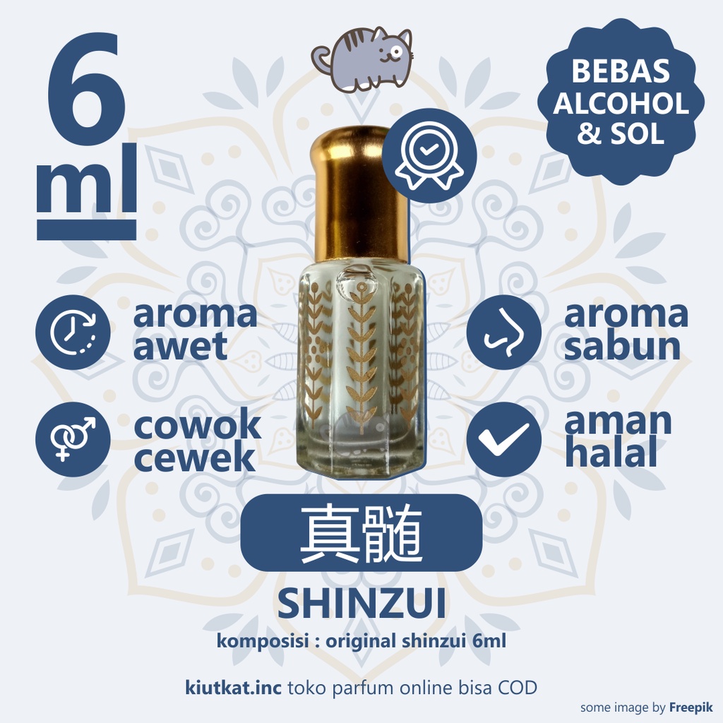 Jual Parfum SHINZUI AROMA SABUN Original Isi 6ml | Shopee Indonesia