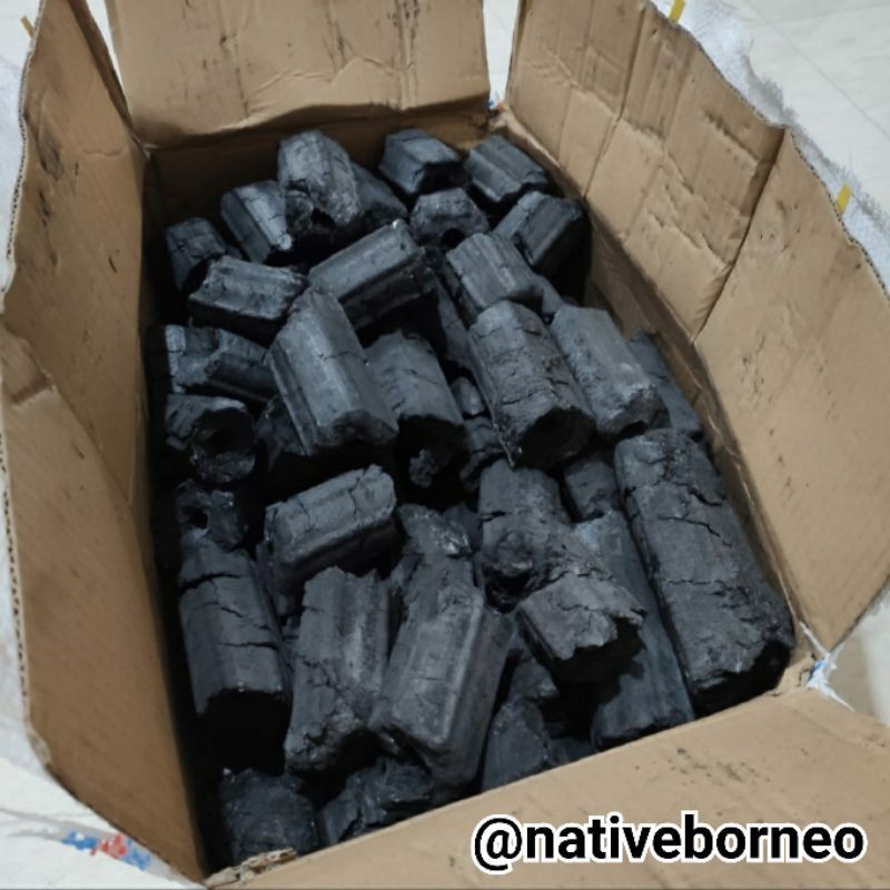 Jual 10KG Arang Briket Serbuk Kayu (Grade B) - Arang BBQ Bakaran ...