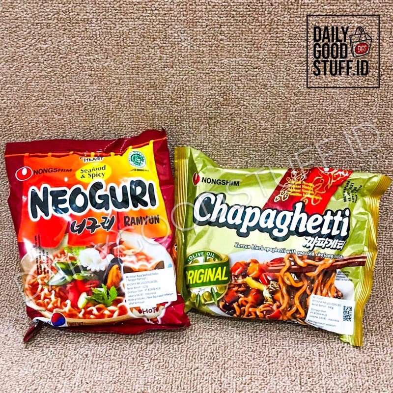 Jual Paket Chapagetti & Neoguri / Chapaguri Nongshim (Chapaghetti ...