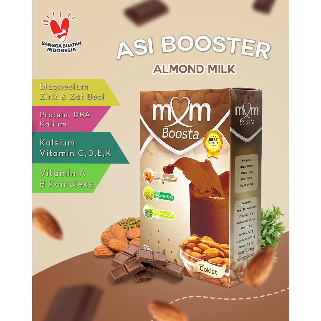 Jual SUSU MOM BOOSTA | Almond milk booster/ pelancar ASI nutrisi Busui ...