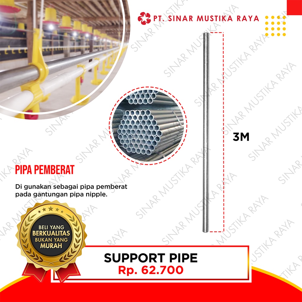 Jual Pipa Support Watering Pipe Besi Pemberat Gantungan Nipple 3/4 ...