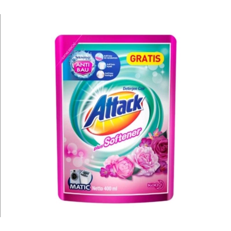 Jual Attack plus softener deterjen cair 400ml | Shopee Indonesia