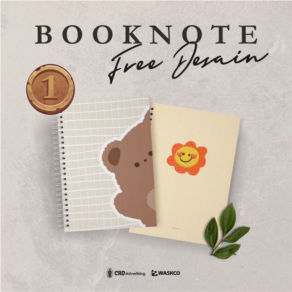 Jual BOOKNOTE A5 SPIRAL MURAH | CUSTOM Free Design | Shopee Indonesia