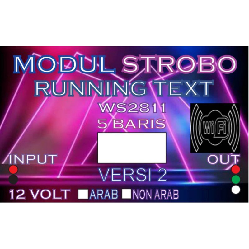 Jual Modul Strobo Running Text WS2811 5 Baris | Shopee Indonesia