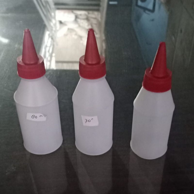 Jual Botol cuka plastik 80ml isi 50 botol | Shopee Indonesia