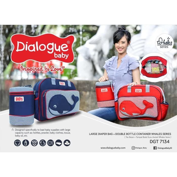 Jual DIALOGUE BABY TAS BESAR WHALES SERIES DGT 7134 (10-7134) | Shopee ...