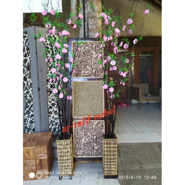 Jual Bunga artificial / bunga bambu / bambu ulir / bambu artificial ...
